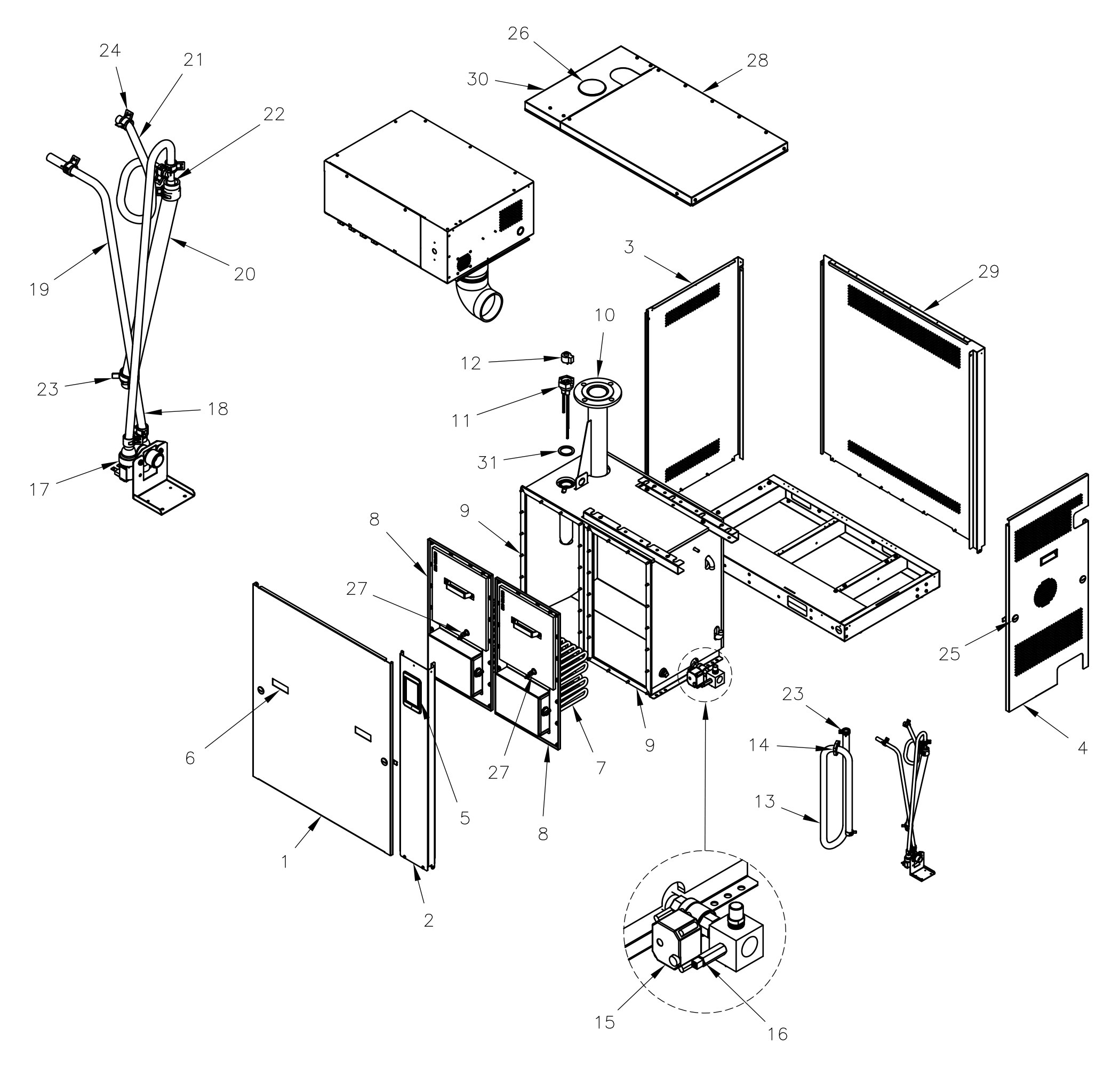 DriSteem RX-189-3 - 400V 3 Phase - RX-189-3 - 3 STAGE - RTS